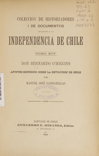 Revolución y Guerra de Independencia en Chile (1808-1826) - Memoria ...